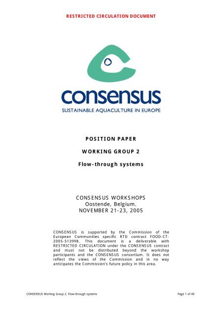 restricted circulation document