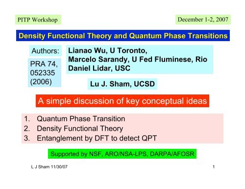 Density Functional Theory