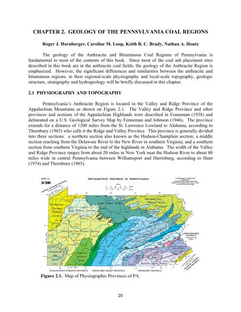Chapter 2: Geology - Pennsylvania Department of Environmental ...