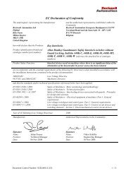 EC - Declaration of conformity CE - Déclaration de conformité EG ...