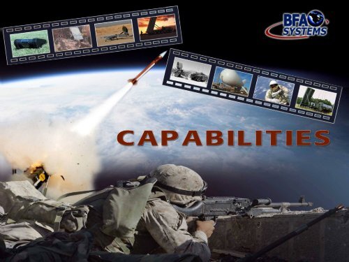 Capabilities Overview - BFA Systems, Inc.