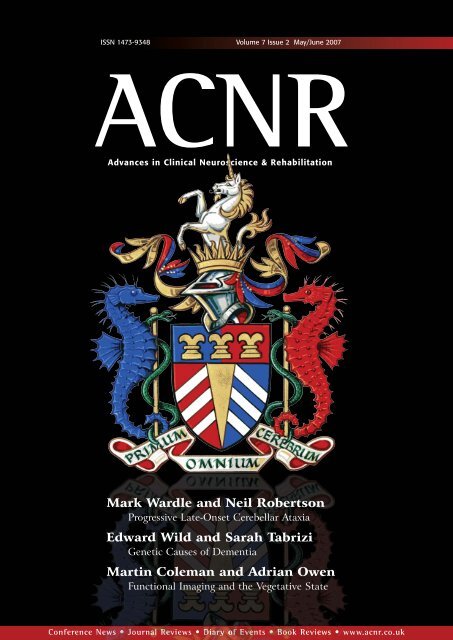 ACNR may/june 2007 - Advances in Clinical Neuroscience and ...