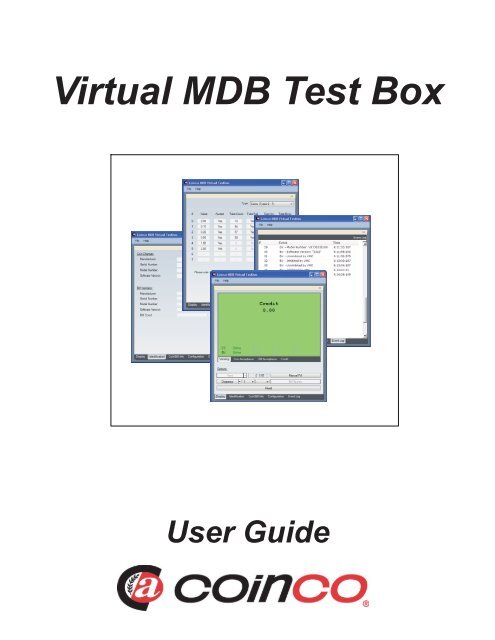 928710 Virtual MDB Test Box Manual - Coin Acceptors (Coinco ...