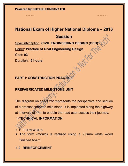 CIVIL ENGINEERING DESIGN(Practice of civil engineering design)-min