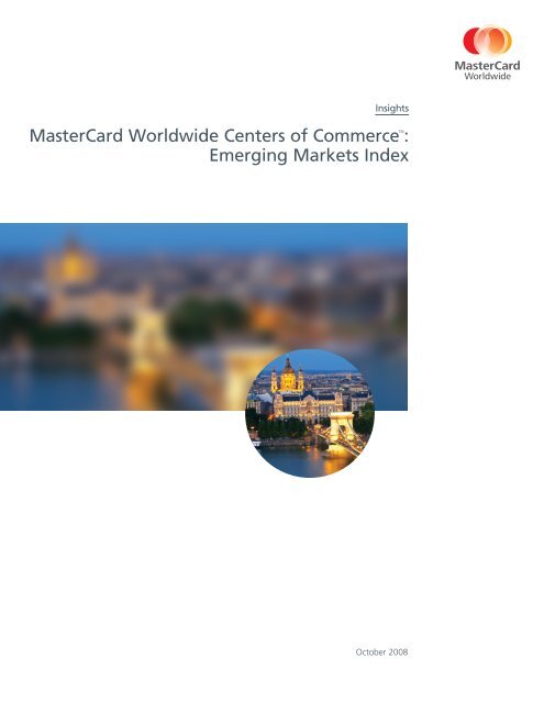 Emerging Markets Index - MasterCard
