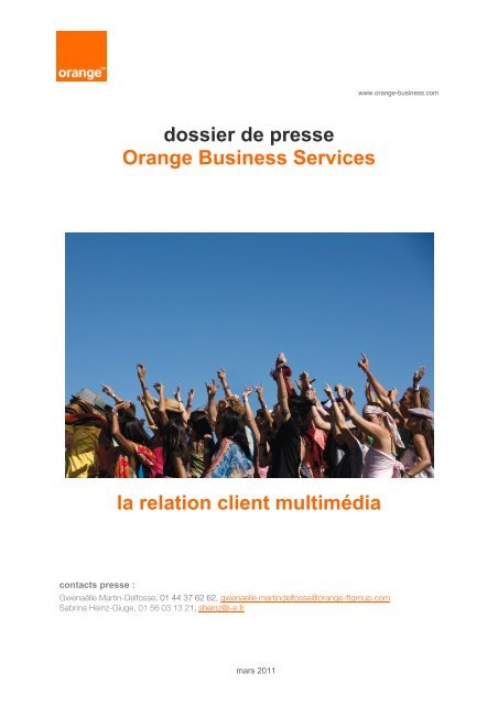 dossier de presse Orange Business Services la relation client ...