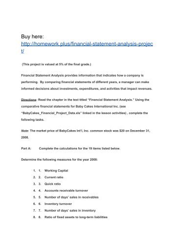 Financialstatementanalysisproject Magazines financialstatementanalysisproject-magazines