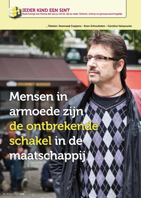Mensen in armoede zijn de ontbrekende schakel in de maatschappij