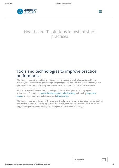 Established Practices