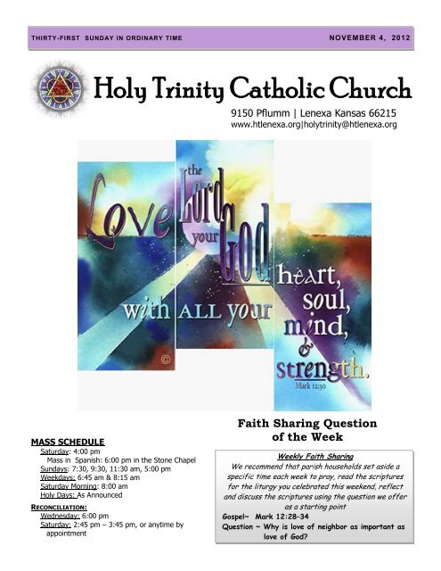 Holy Trinity Catholic Church Lenexa Ks