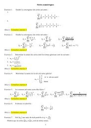 Intégrales dépendant d 'un paramètre - Exo7 - Emathfr