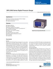 CPG 2500 Digital Pressure Gauge - Mensor Corporation