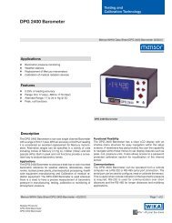 CPG 2500 Digital Pressure Gauge - Mensor Corporation