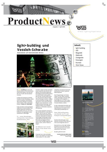 light+building und Vossloh-Schwabe