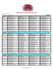 IPC POWERLIFTING SCORE SHEET