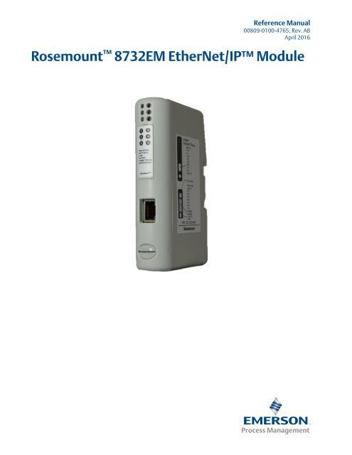 Rosemount 8732EM EtherNet/IP Module
