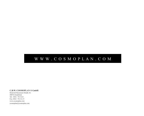 Cosmoplan Katalog