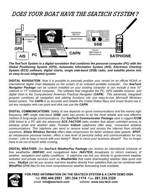 does your boat have the seatech system? - SeaTech Systems