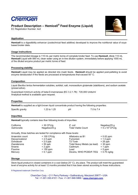 Hemicell L - Behn Meyer