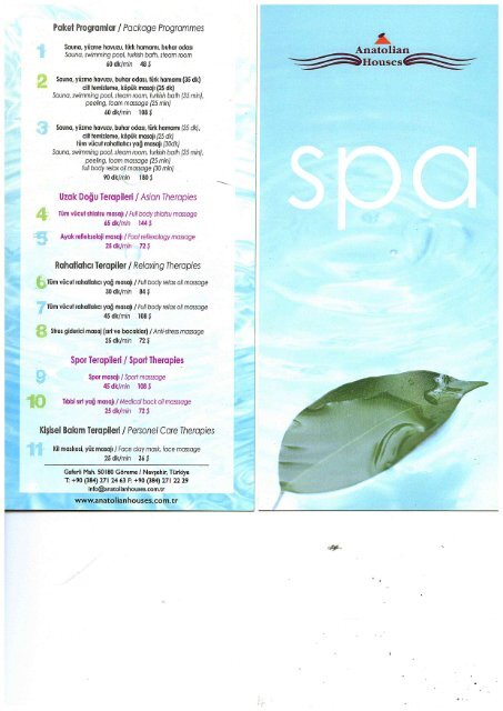 spa information