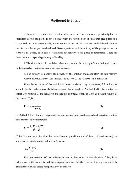 radiometric-titration