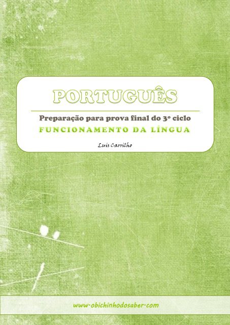 Mini Gramática Português -3º-Ciclo