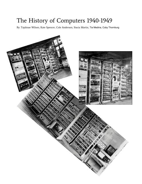 TheHistoryofComputers 1940-1949