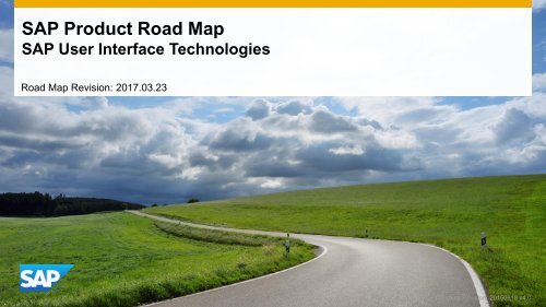 SAP Product Road Map