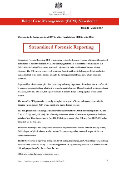Streamlined Forensic Reporting