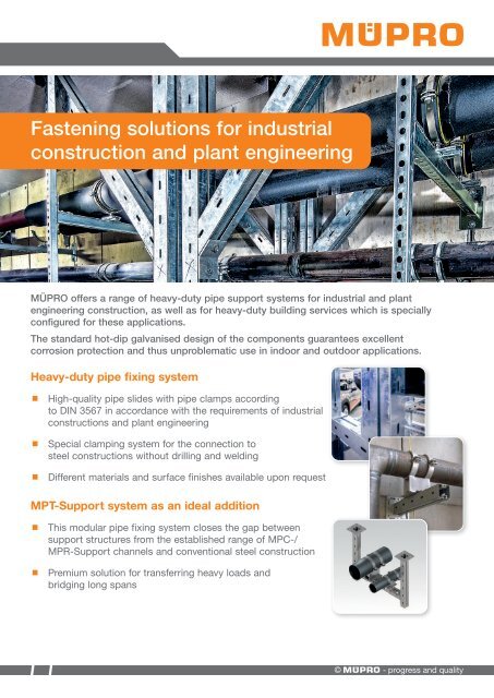 MÜPRO Fastening solutions for industrial construction and plant ...