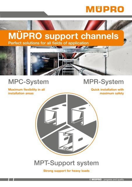 MÜPRO support channels - Perfect solutions for all fields of application EN