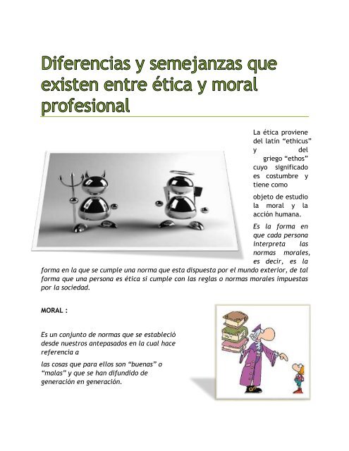 Tica Profesional Diferencia Entre Tica Y Moral