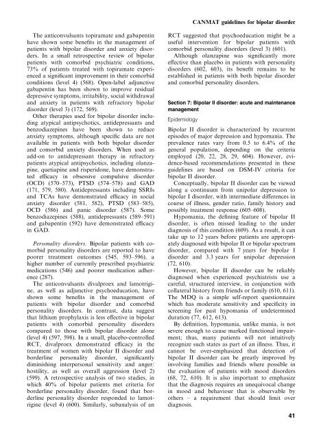 Yatham et al. gested that