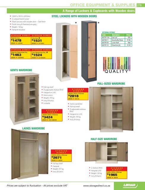 278 OFFICE EQUIPMENT & SU