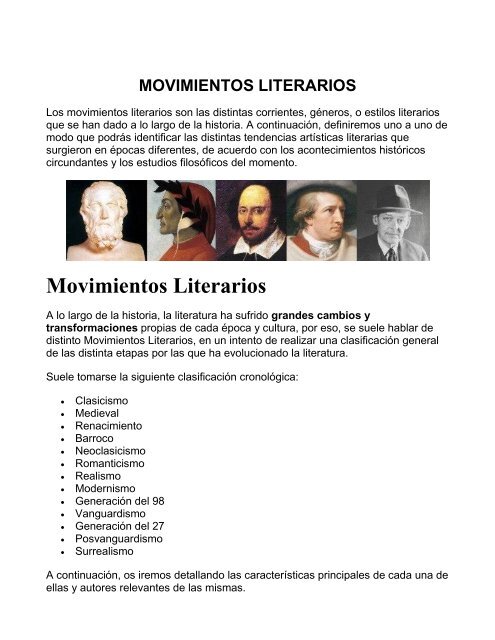El Renacimiento Como Movimiento Literario Meval - Infoupdate.org