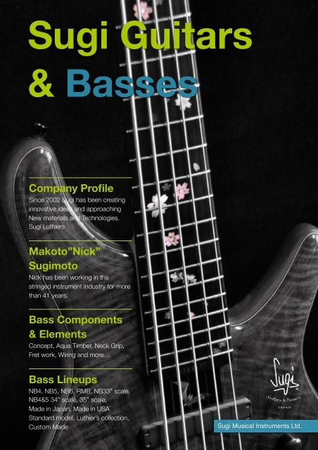 Sugi Guitars & Basses