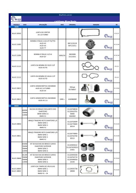 catalogo blue parts 14.10.2016
