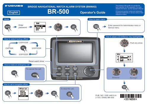 BR500 operator guide