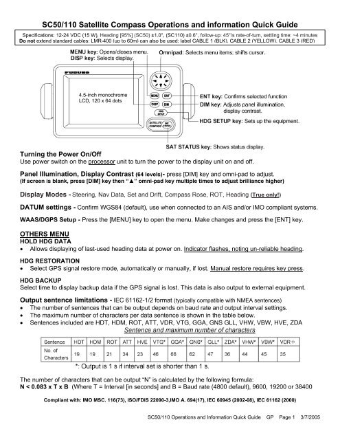 SC50-110 Operator guide