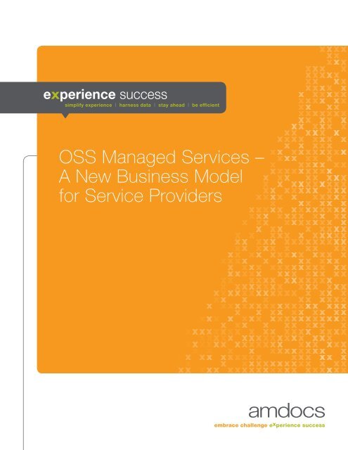 OSS Managed Services – A New Business Model for ... - Amdocs