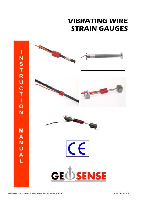 Vibrating Wire Strain Gauges - MGS