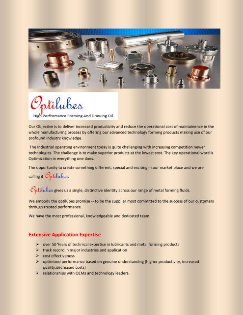 Optilube Forming Lit2