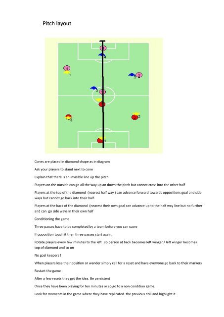 pitch set up