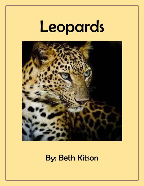 Leopard book Practice flip book