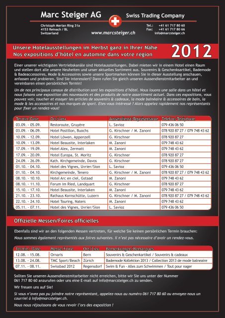 2012 - Marc Steiger AG