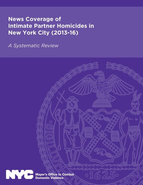 Intimate Partner Homicides in New York City (2013-16)