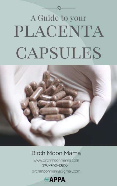 Placenta Capsules