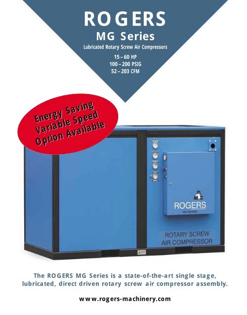 MG Series - Rogers Machinery Company