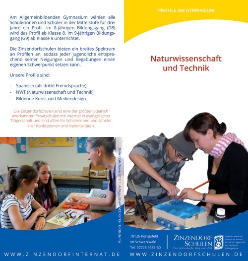 Profil Naturwissenschaft und Technik