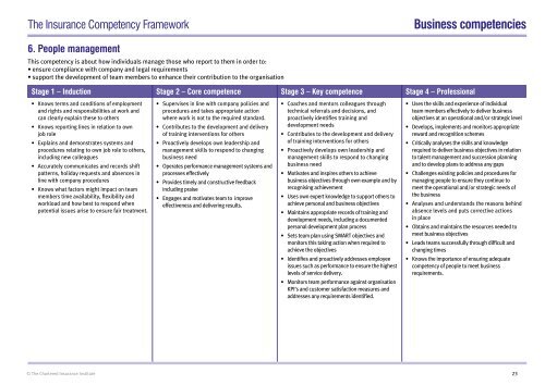 The Insurance Competency